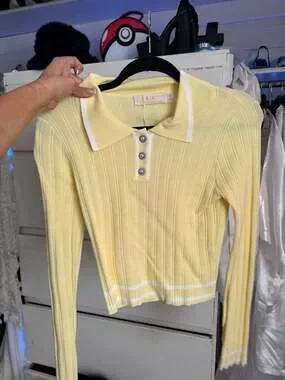 A Beautiful Soul | Sweaters | Preppy Light Yellow Top | Poshmark